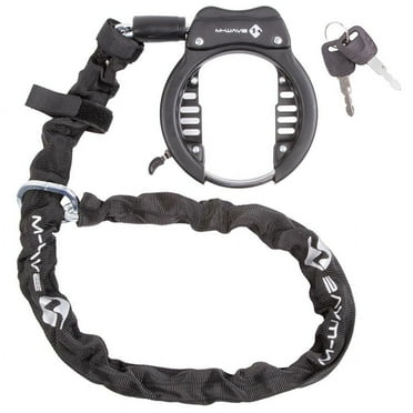 Chain Lock - Steel-O-Chain 4804C/110 black combo - 110cm length / 4mm diameter square - Walmart.com