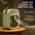 Btomtd Water Cooled Mini Air Cooler with Spray Function, USB ...