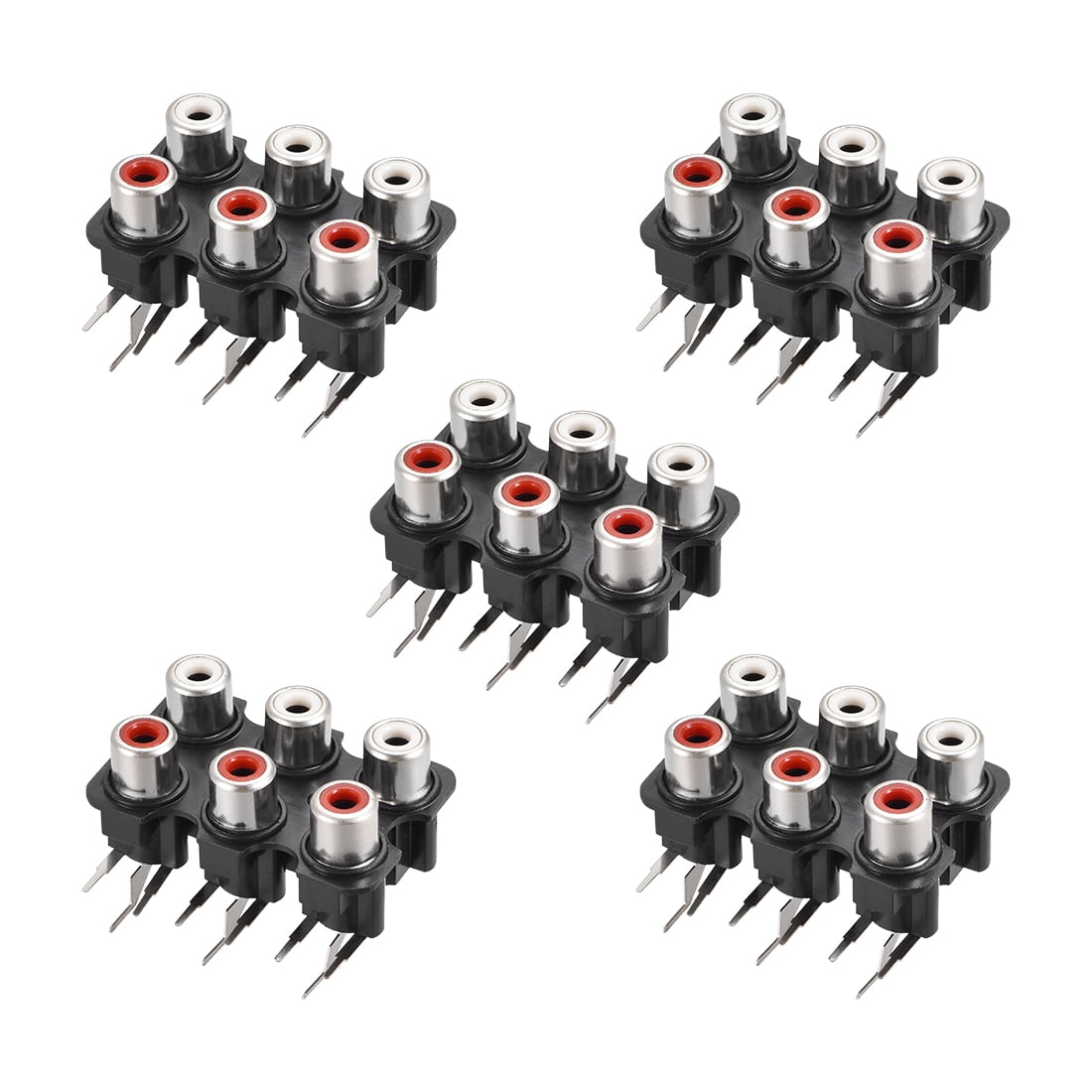 Salida concéntrica AV Unique Bargains 6 RCA Jack hembra Conector de 9 ...