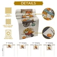 Autumn Harvest Table Runner, Thanksgiving Pumpkins Sunflower Cart Linen ...