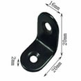 Homena 10pcs Black L-Shaped Brackets Stainless Steel Right Angle ...