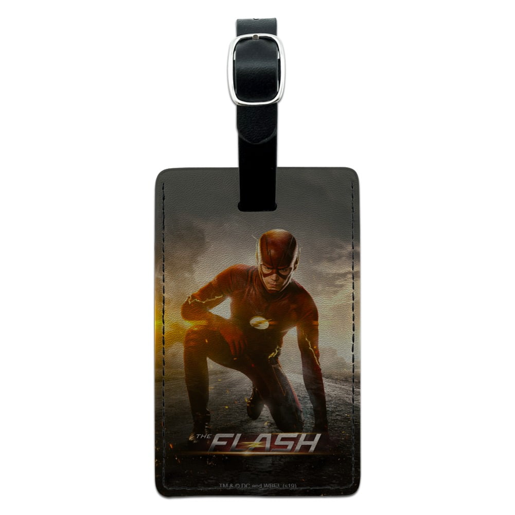 The Flash TV Series Flash Kneeling Rectangle Leather Luggage Card ...