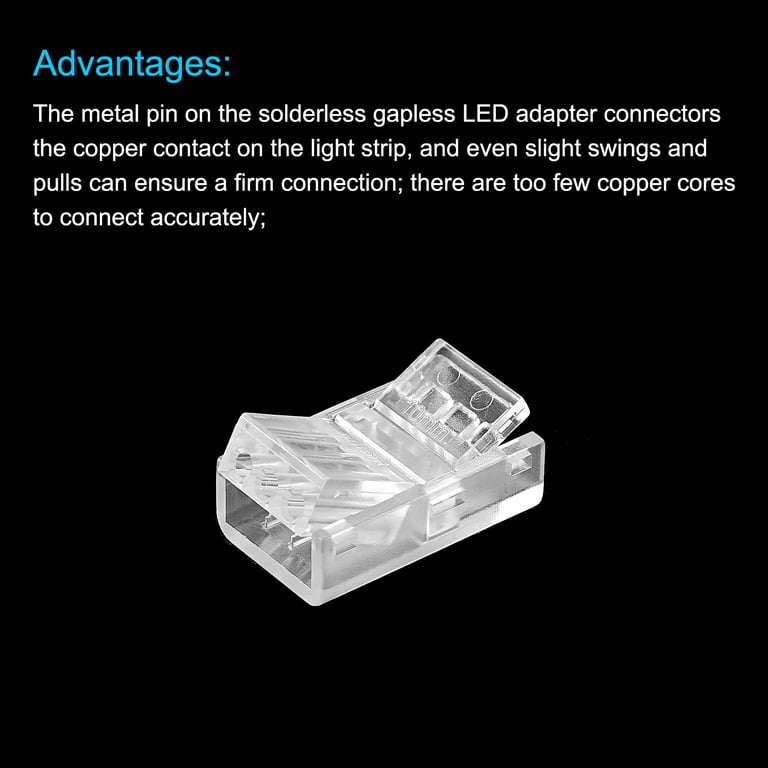Led Strips Verbinden 72 Stuks 2-polige Ledstrip-connector-kit, Led ...