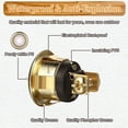 5.1 Inch Heavy Duty Doorbell Push Button Metal Led Light Door Bell ...