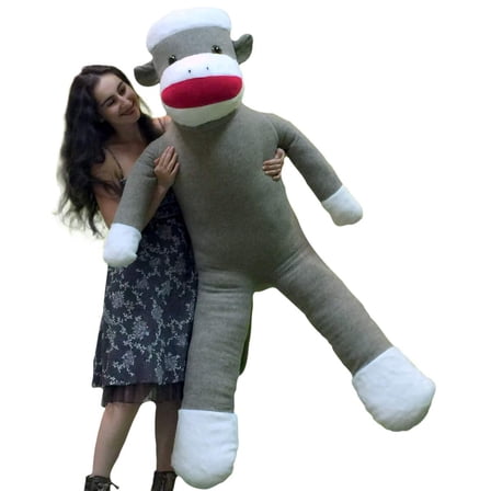 American Made Giant 6 Foot Teddy Bear Pink Soft Huge Plush Animal Made ...