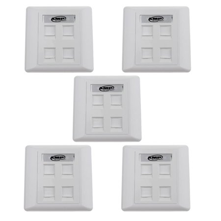 5Pack Face Plate Wall Network Socket 4 Port | Walmart Canada
