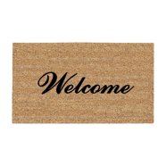 Americo Home Tan 16 In. x 27 In. Coir/Vinyl Door Mat 7727627 - Walmart.com