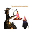 Halloween LED Light Up Witch Hat Glowing Witches Caps Props Hanging ...