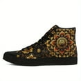 Coolcustomize Women's Cultural Inlay High-top Sneakers - Floral And ...