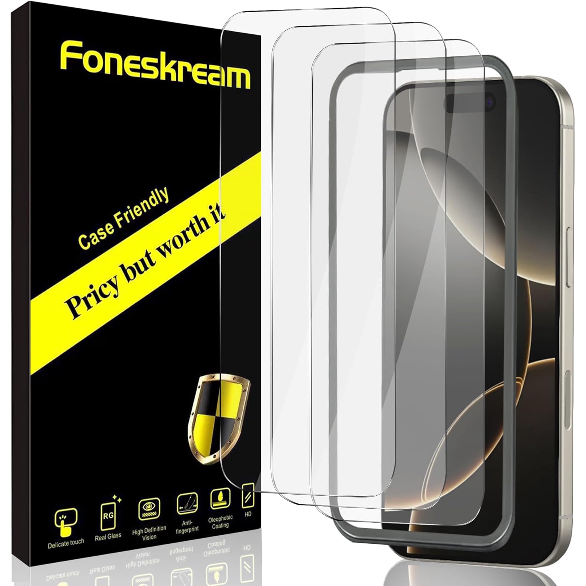 Click here for Temogu-3 Pack Screen Protector For Iphone 16 Pro 6... prices