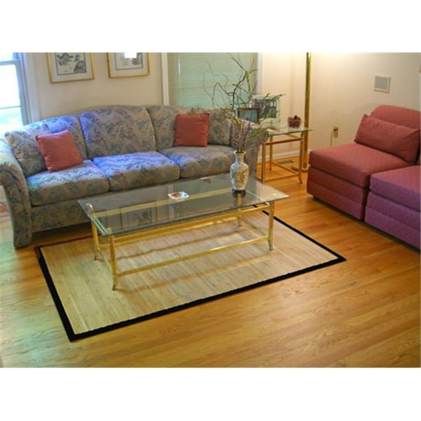 Contemporary Natural Bamboo Rug - Walmart.com