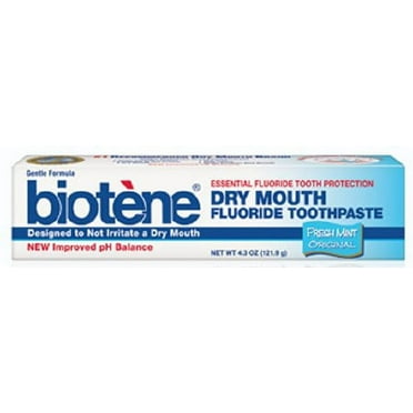 Biotene Dry Mouth Toothpaste, Fresh Mint Original Gentle Formula ...