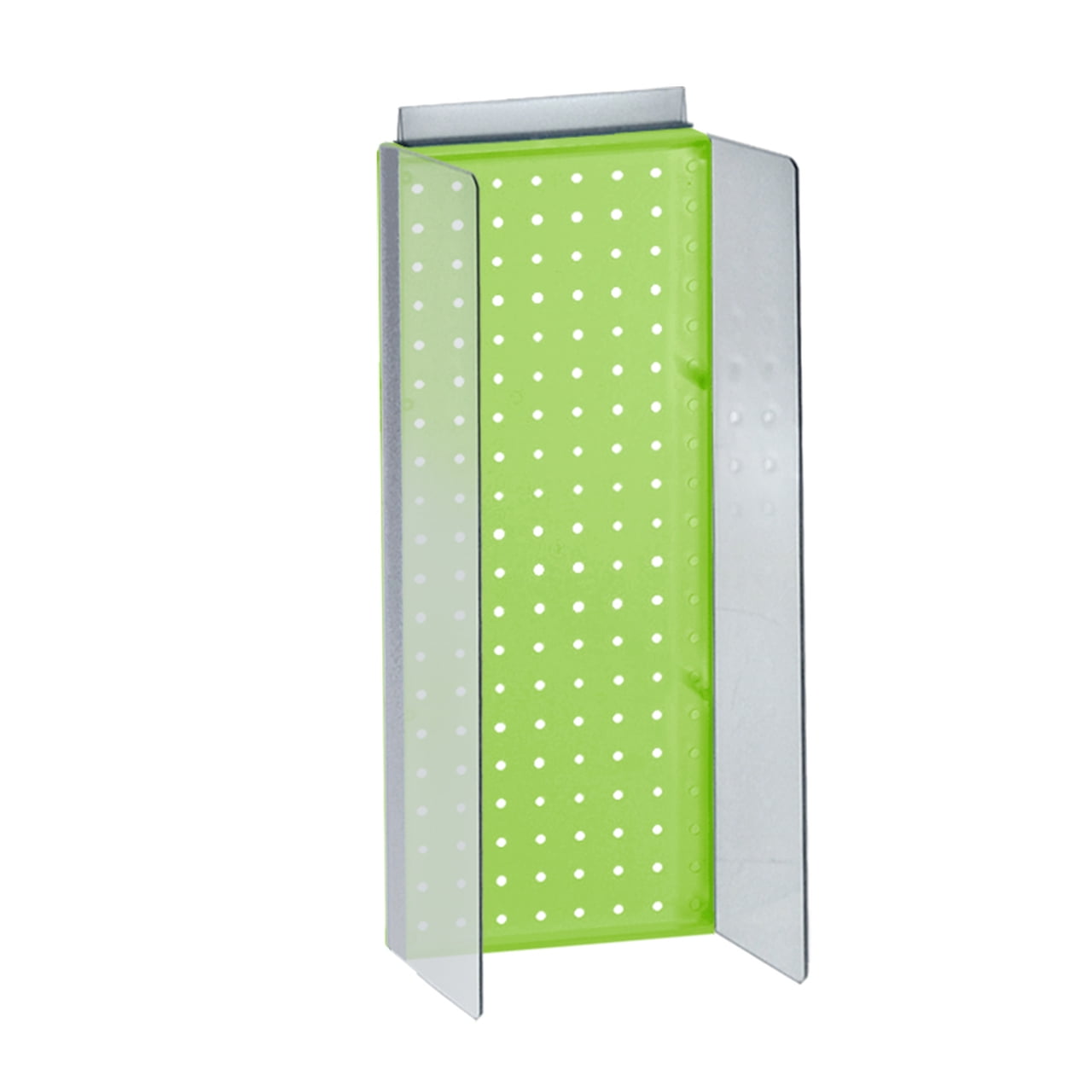Azar Displays 700359-GRE Green 8"W x 20.625"H Pegboard Powerwing ...