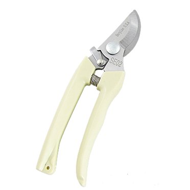 Unique Bargains Off White Plastic Handle Garden Plant Cutting Shears ...