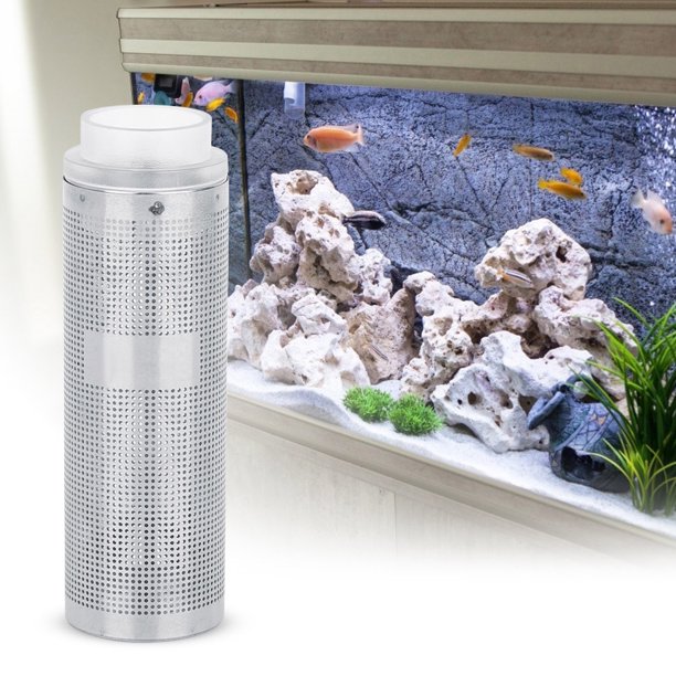 Aquarium Filter Cover,Stainless Steel Filter Water Aquarium Water Inlet ...