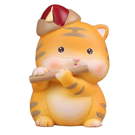 Miniature Tiger Adorable Fun Resin Little Tiger Ornament Blind Box For ...
