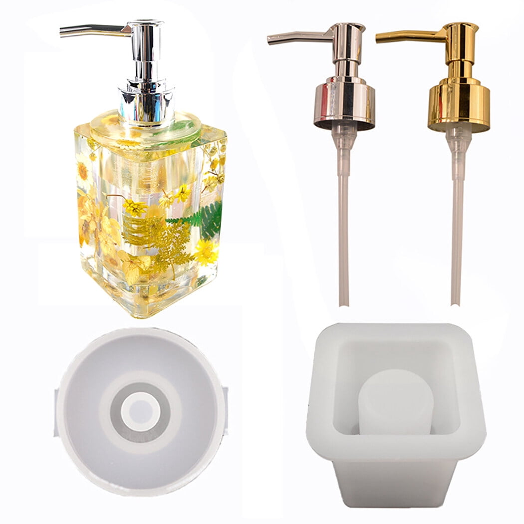 Juego de moldes para botellas con bomba: molde dispensador de loción ...
