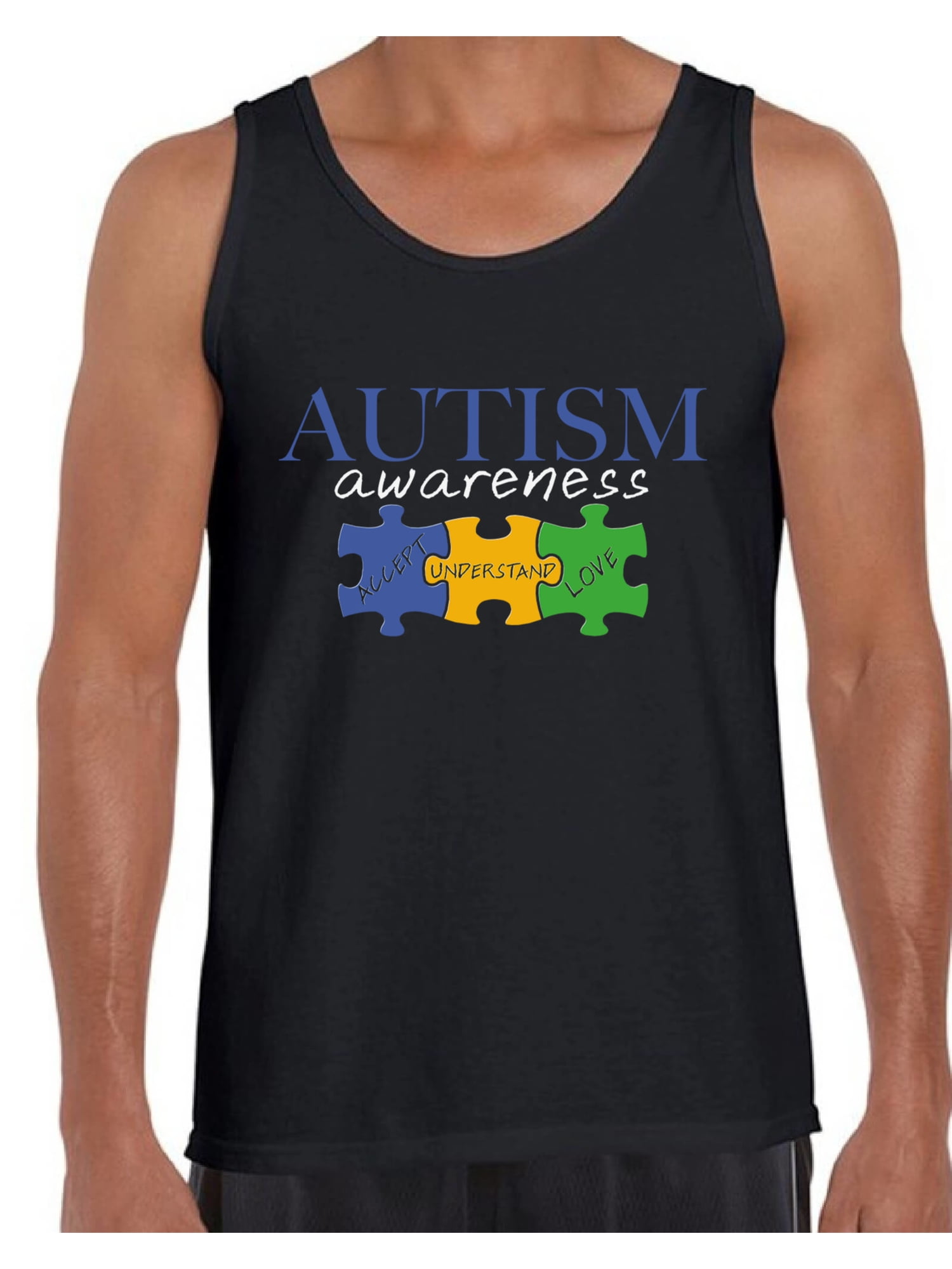 Awkward Styles Autism Awareness Men's Tank Top Accept Understand Love ...