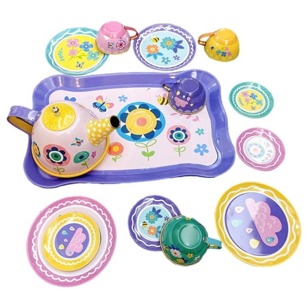 Toys Tea Set Play Food And Kitchen Accessories with Tea Party ...
