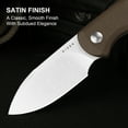 Kizer Drop Bear Fix Drop Point Fixed Knife 14C28N Blade Micarta Handle ...