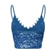 Qucoqpe Padded Bralettes For Women Sexy Plus Size Floral Lace