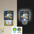 SRWEHG-Porcelain Pumpkin LED Sensor Night Light Set of 2 Autumn Fall ...
