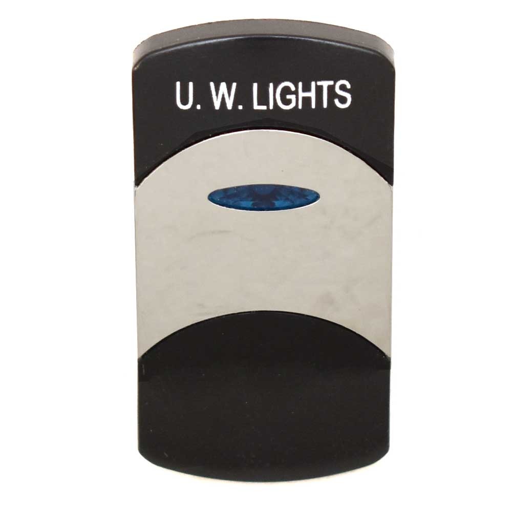 Sailfish Boat Rocker Switch Plate 61-5881 | U.W. Lights Black Silver ...