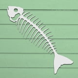 JennyGems Outdoor Bonefish Wall Art – PVC Nautical Fish Decoration for ...