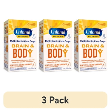 Enfamil Fer-In-Sol Iron Supplement Drops, Infant and Toddler Brain ...