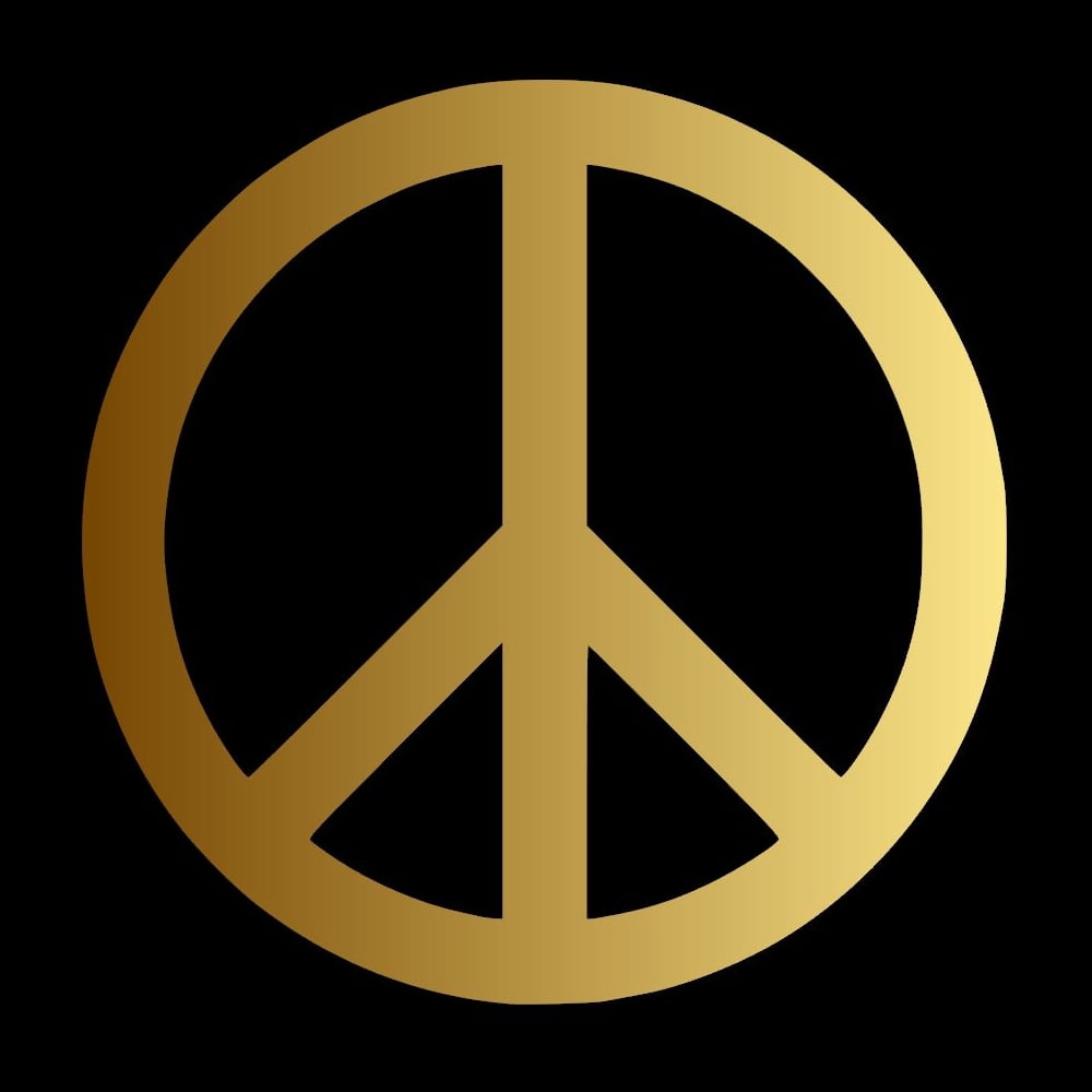 Peace Sign Symbol Vinyl Transfer Decal Sticker for Laptop/Car/Truck ...