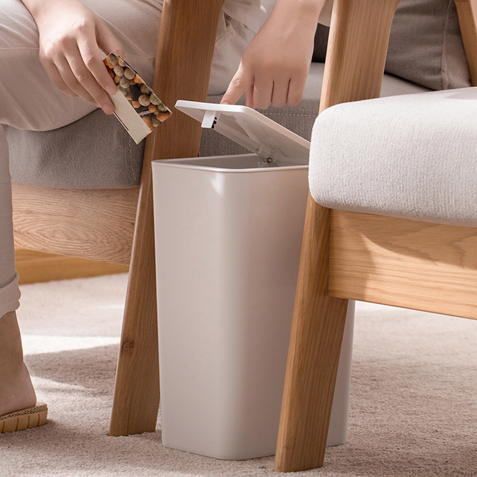 Click here for Cbcbtwo Bathroom Trash Can With Lid  Small Garbage... prices