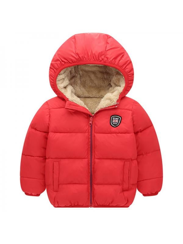 Fymall Baby Girl Boy Winter Warm Long Sleeve Plush Hooded Jacket Coat Outerwear - Walmart.com