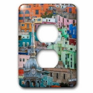 3dRose Faux Gold Bokeh Confetti On Black - 2 Plug Outlet Cover ...