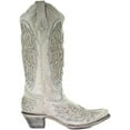Corral Boots Womens Glitter Cross And Wings Snip Toe Cowboy Tall Boots ...