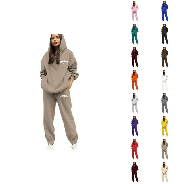 New York Jogging Suits for Women 2026 Fall Winter Casual Hoodie and ...