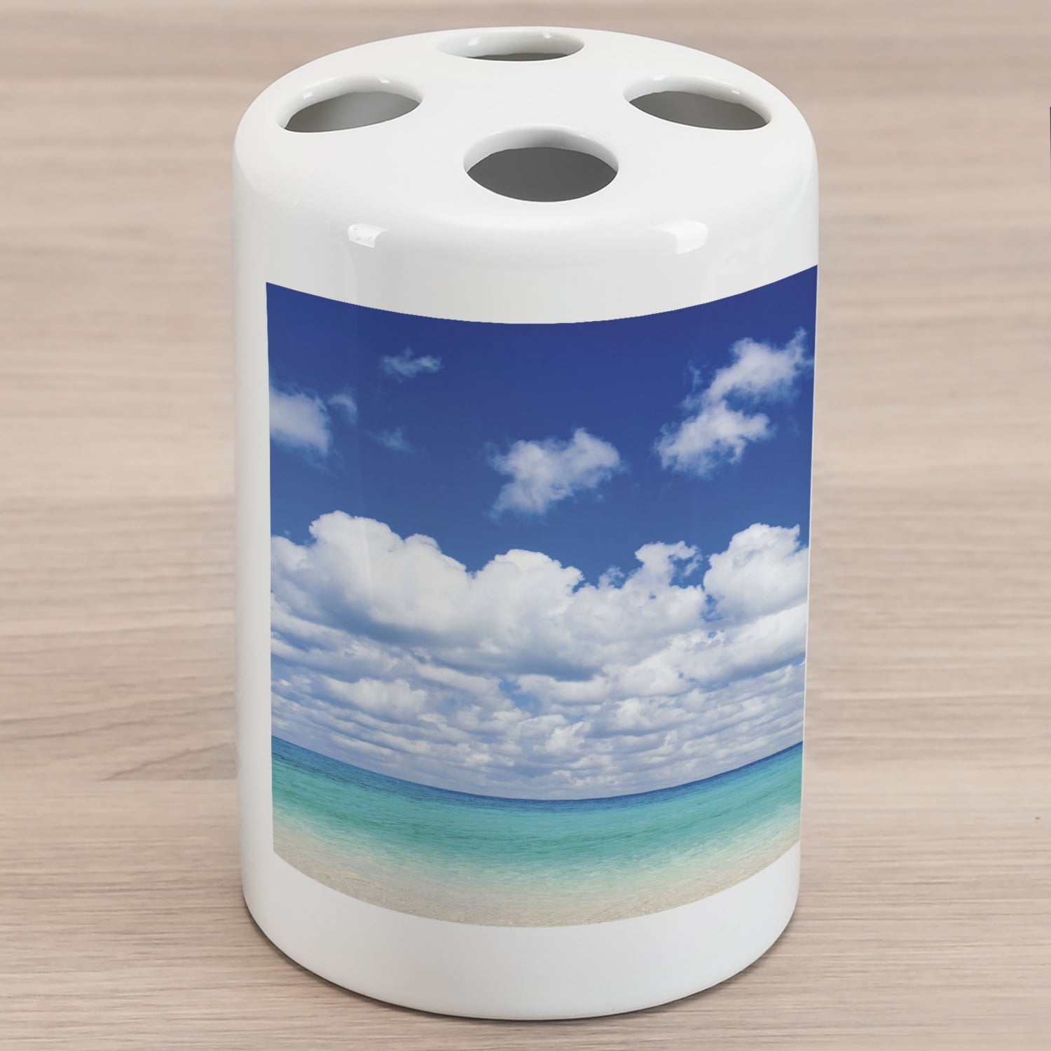 Ocean Ceramic Toothbrush Holder, Paradise Beach Tropical Hawaiian ...