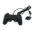 Mancro Wired Controller for PS2, Black, Double Vibration Shock ...
