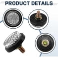 6 count Mini Reflector with with and Nuts Type M5 Screw Tag Bolt, Round ...