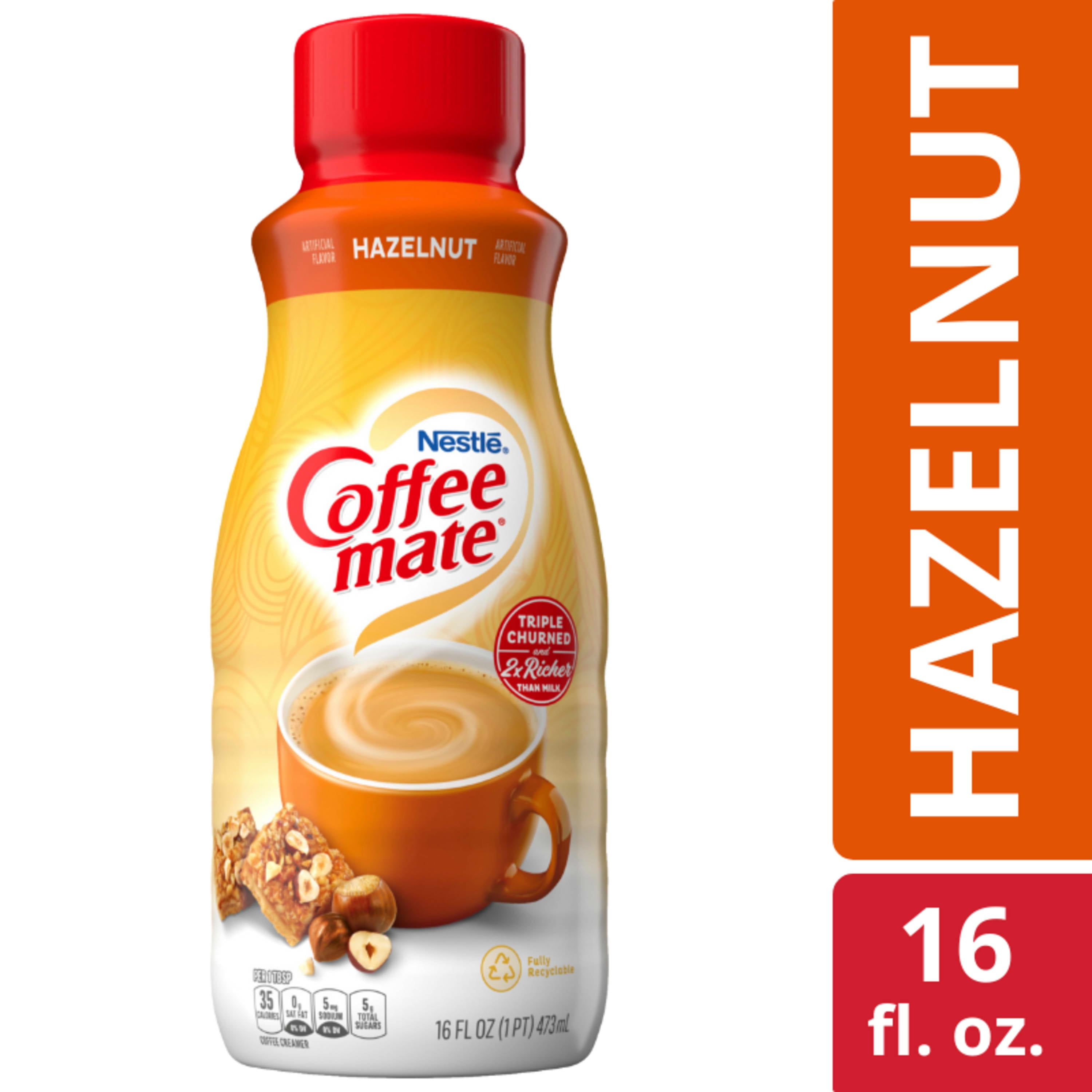 Nestle Coffee mate Hazelnut Liquid Coffee Creamer, 16 fl oz - Walmart.com