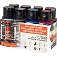 DecoArt Extreme Sheen Metallic Acrylic Paint Value Pack, 9 Packs: 8 ct ...