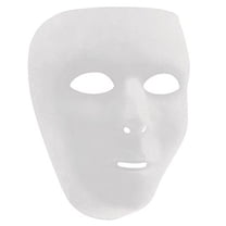 WHITE FACE MASK-FEMALE - Walmart.com