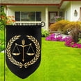 12.5" X 18" Lawyer Scales Of Justice Garden Flag - Double Sided, Vivid ...