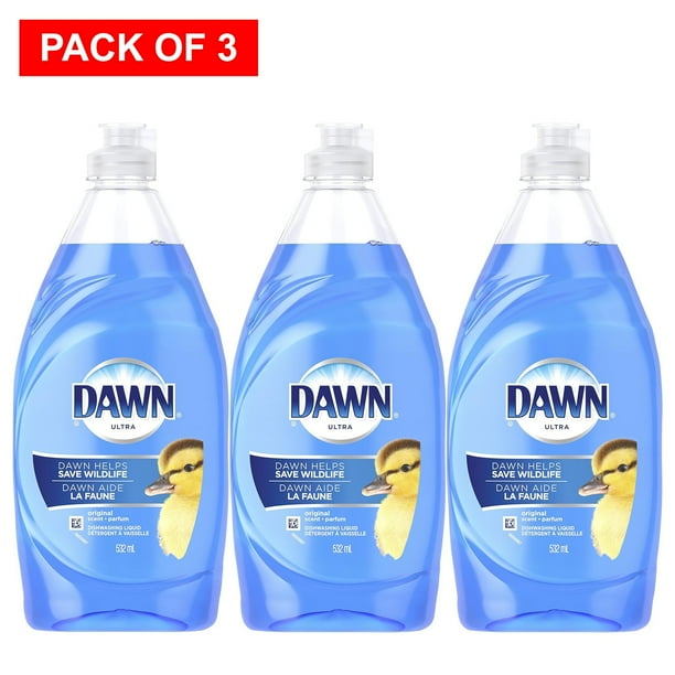 Dawn Ultra Dishwashing Liquid, Original, 473 mL (Pack of 3) - Walmart.ca