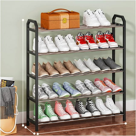 Shoe Rack 5 Layers Metal 5 Stories High, Shoe Rack Large Capacity and ...