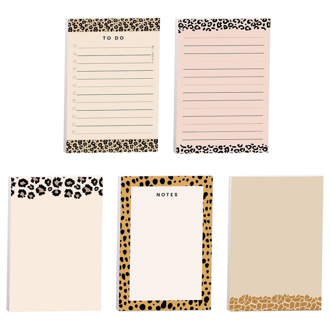 Modern Animal Print Sticky Notes / 4" x 6" Repositionable Sticky Note ...