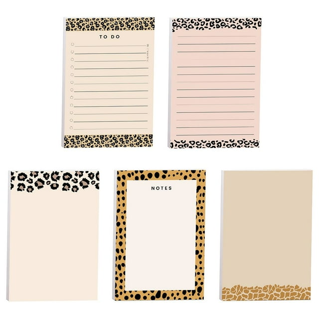 Modern Animal Print Sticky Notes / 4" x 6" Repositionable Sticky Note ...