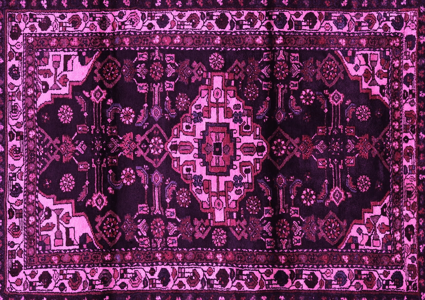 Ahgly Company Indoor Rectangle Persian Pink Traditional Area Rugs, 6' x ...