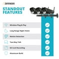 "Defender PhoenixM2 Wireless Indoor/Outdoor Home Surveillance Video Set ...