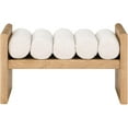 Meridian Furniture Waverly Cream Bench - Walmart.com