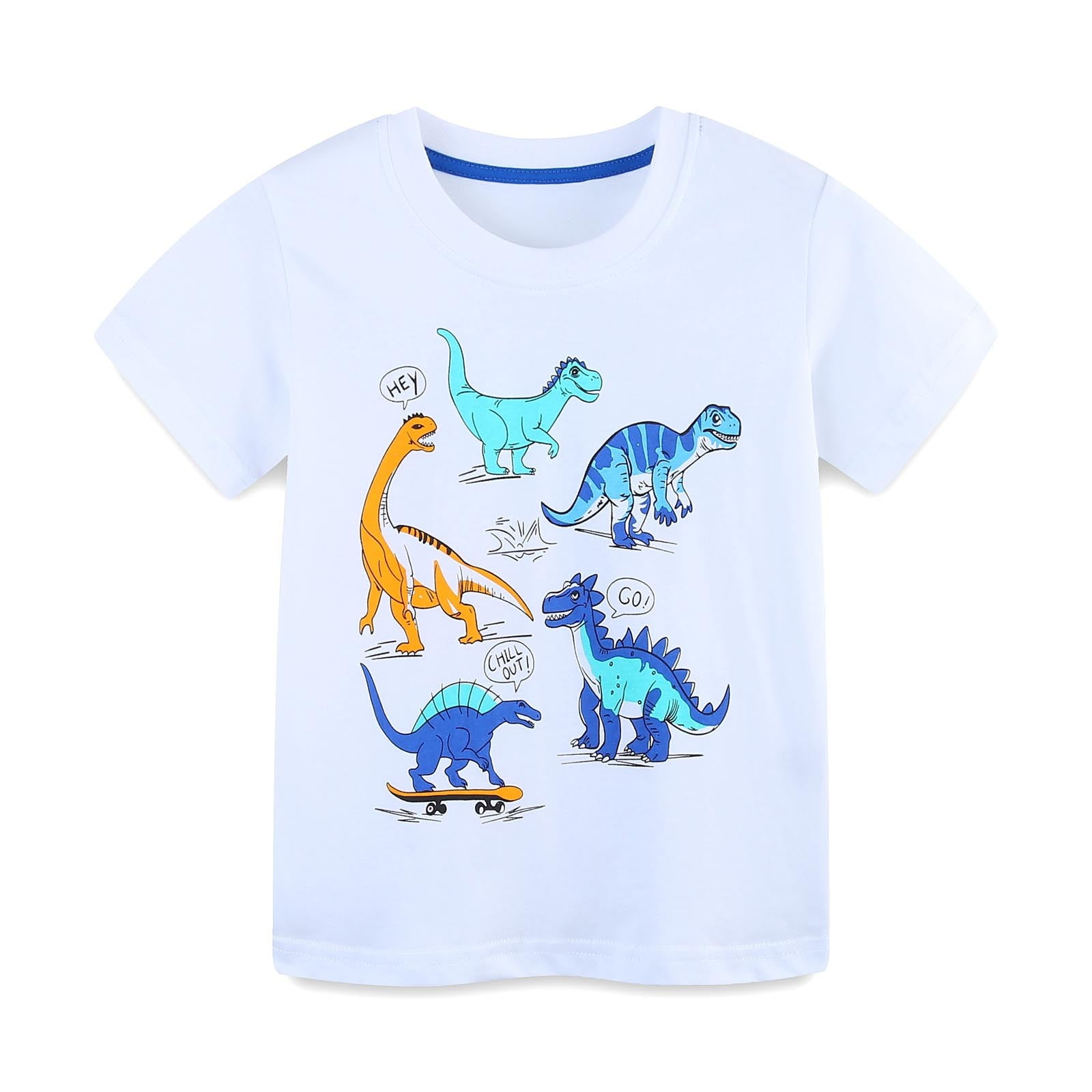 Click here for Rovga Boy Tops Toddler Boys Dinosaur Print Coton T... prices